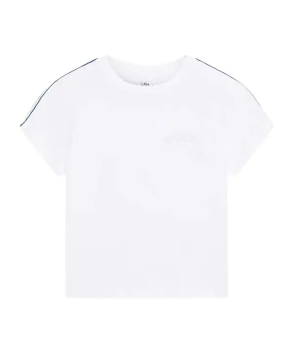 Casablanca Shoulder Tape T-shirt - White