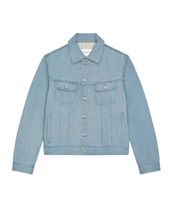 Givenchy Jacket In Denim - Light Blue