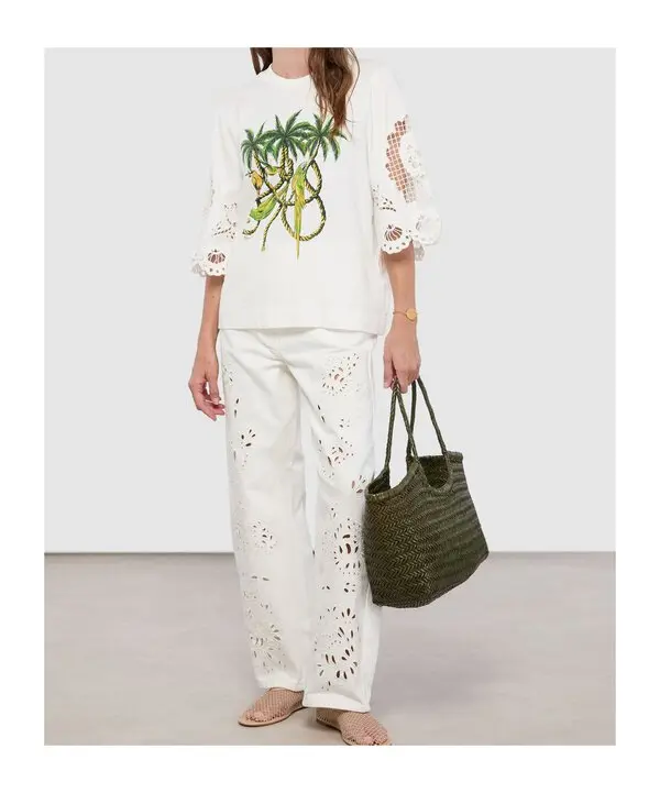 Farm Rio Broderie Anglaise Jeans