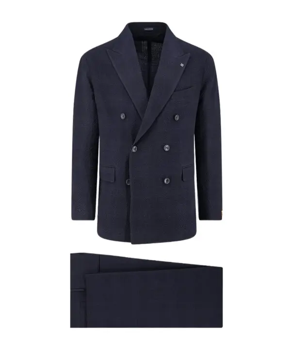 Tagliatore Double-breasted Peak-lapel Suit