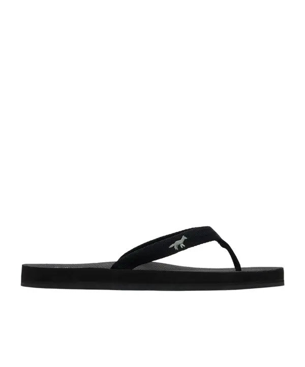 Maison Kitsuné X Indosole Collaboration Easy Living Flip-flops - Black