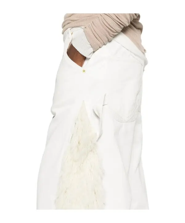 DARKPARK Fringed Raw-hem Jeans