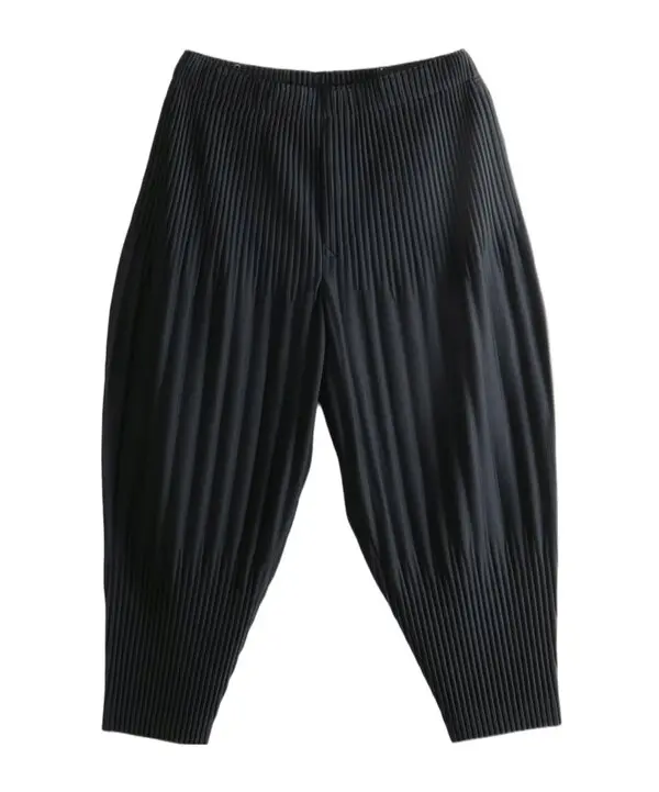 Issey Miyake Pleated Casual Trousers - Black