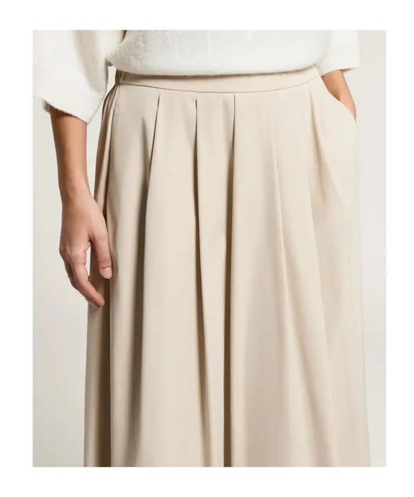 Peserico Pleated Midi Skirt