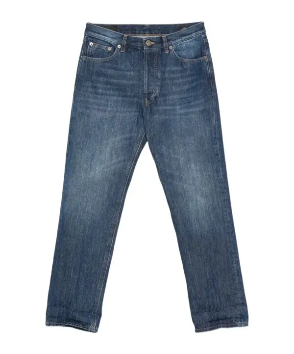 DONDUP Faded-effect Turn-up Jeans - Blu