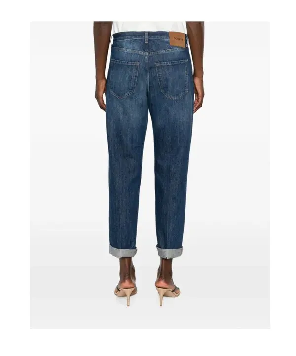 DONDUP Faded-effect Turn-up Jeans