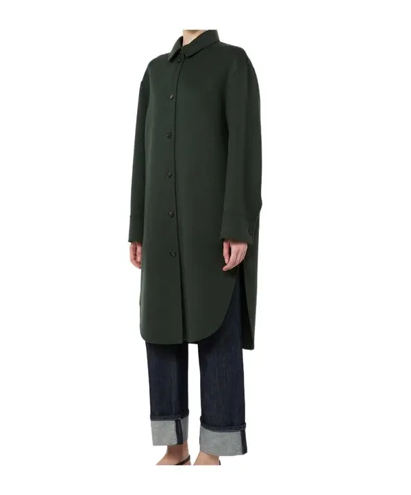 Max Mara Long-sleeve Button-fastening Coat
