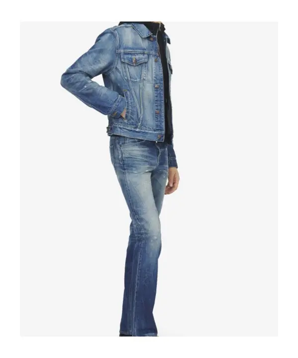 Alexander McQueen Faded-effect Denim Jacket