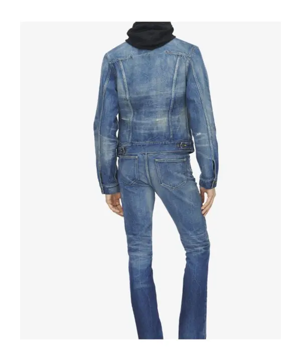 Alexander McQueen Faded-effect Denim Jacket