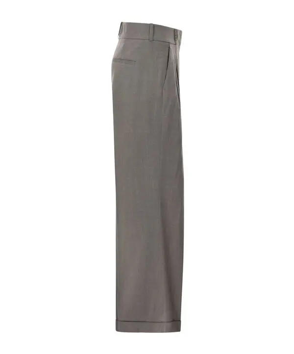 Peserico Pleated Twill Trousers