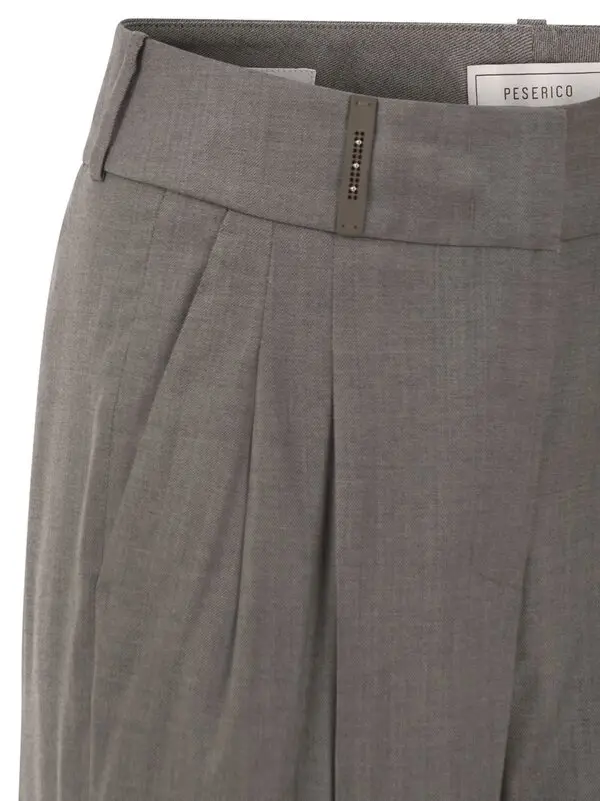 Peserico Pleated Twill Trousers
