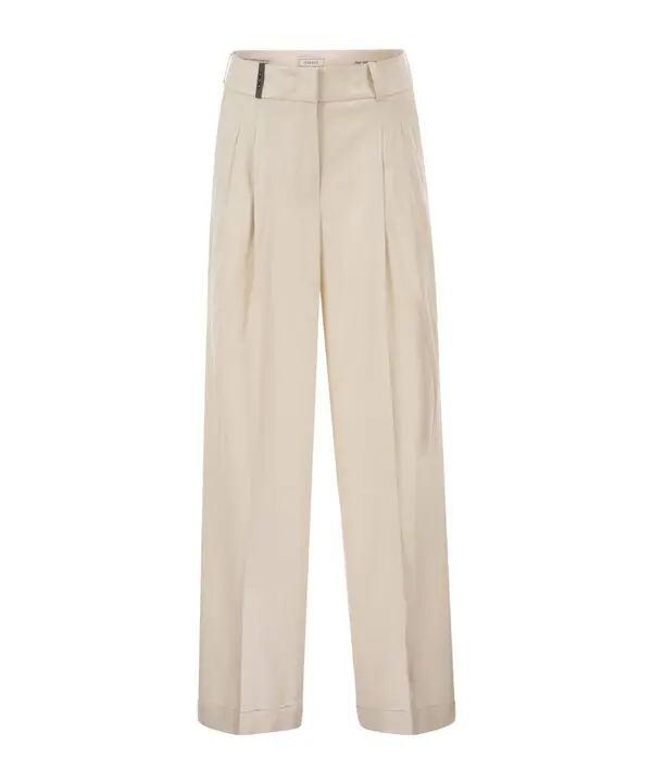 Peserico Pleated Wide-leg Trousers - No