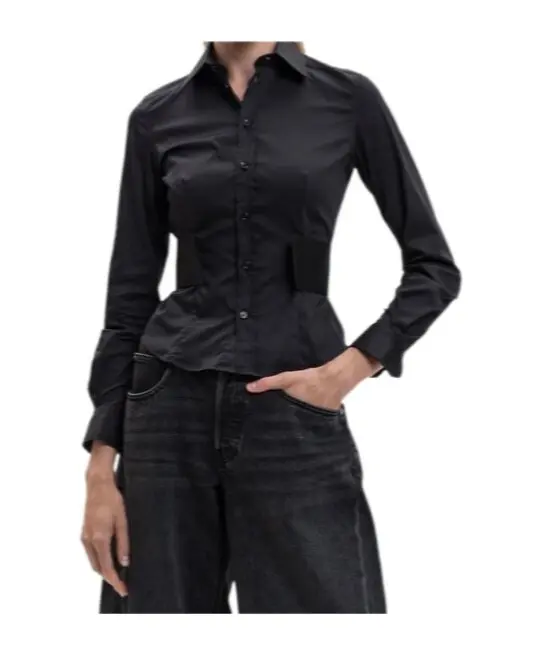 Vetements Fitted Elastic-waist Shirt