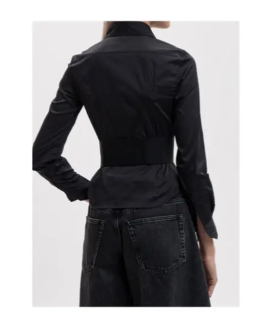 Vetements Fitted Elastic-waist Shirt