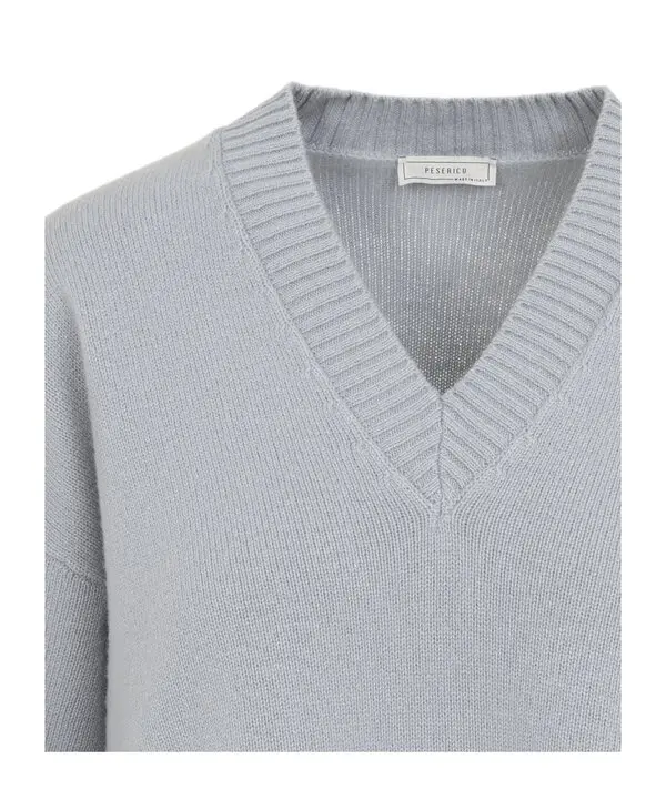 Peserico Ribbed-knit V-neck Sweater