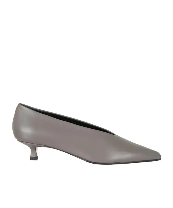 AeydĒ Pointed-toe Low-heeled Shoes - Taupe
