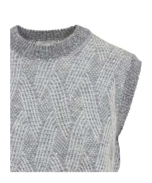Peserico Wool, Alpaca And Mohair Vest