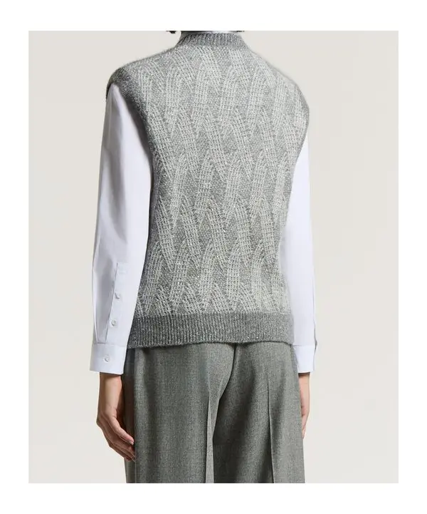 Peserico Wool, Alpaca And Mohair Vest
