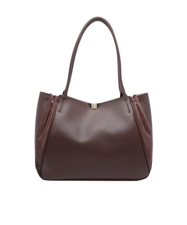 COCCINELLE Structured Double-handle Tote Bag - Berry