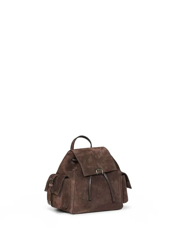 Brunello Cucinelli Logo Backpack