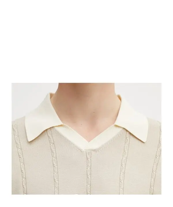 Filling Pieces V-neck Pullover With Embroidered Detail
