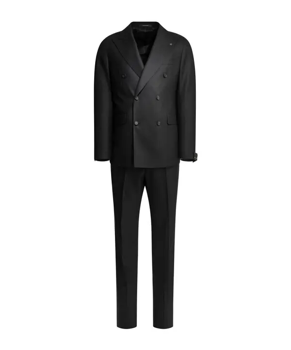Tagliatore Long-sleeve Suit Set - Black