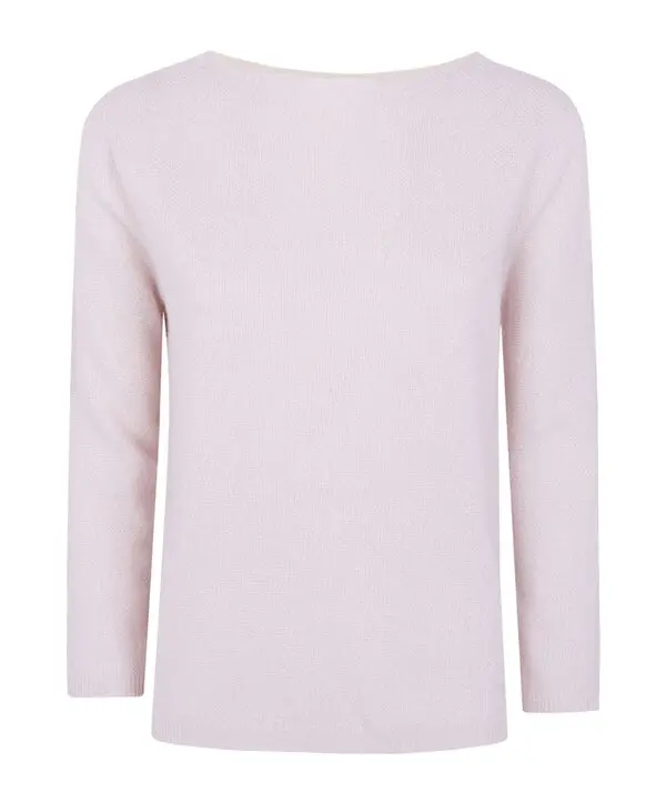 Fabiana Filippi Fine-knit Three-quarter Sleeve Sweater - Pink
