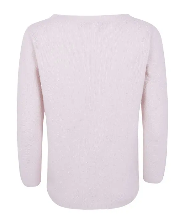 Fabiana Filippi Lurex Boatneck Knitted Sweater - Pink