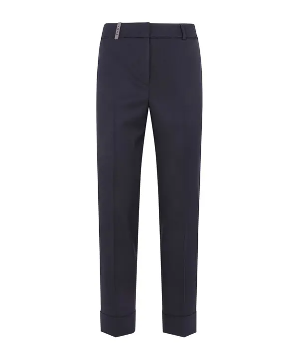 Peserico Casual Trousers With Belt Loops - Black
