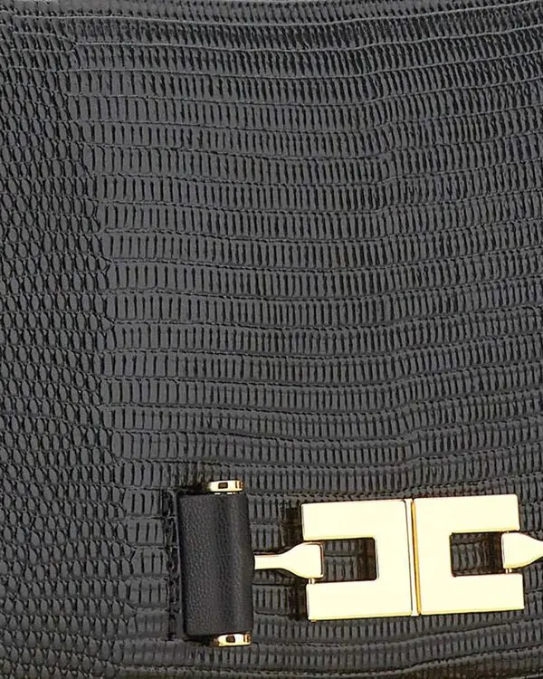 Elisabetta Franchi Shoulder Bag With Curb Chain