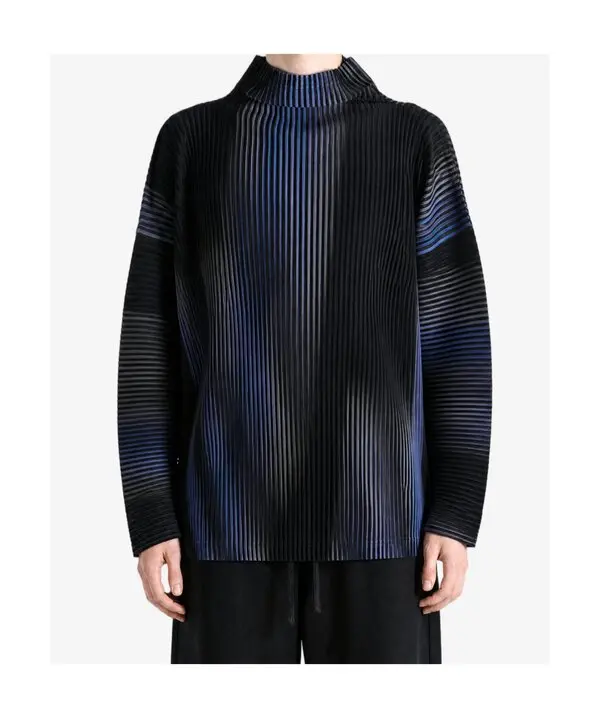Issey Miyake Blend Of Lights Pleated Top - Blue