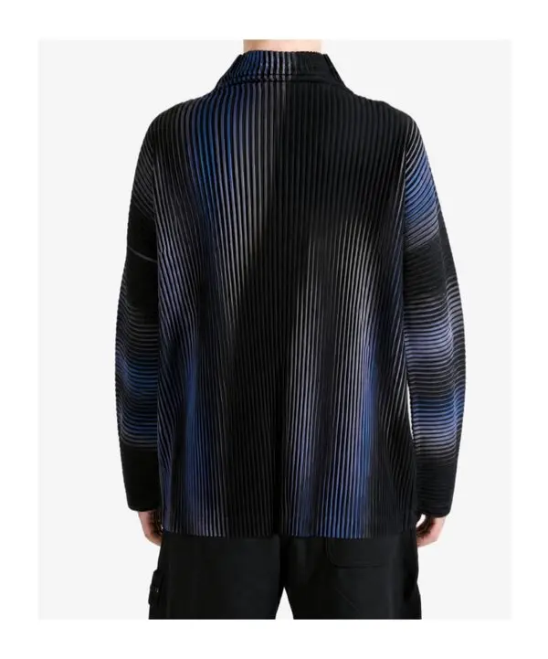 Issey Miyake Blend Of Lights Pleated Top - Blue