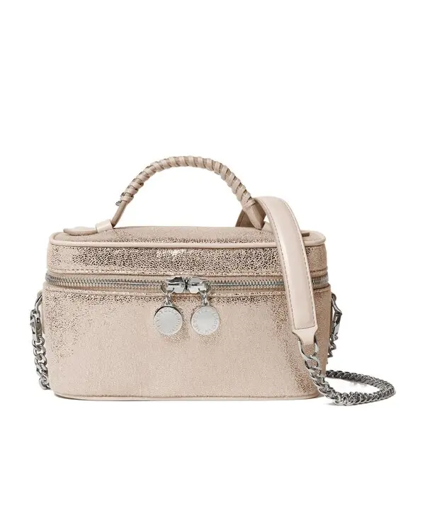 Stella McCartney Falabella Crackle-effect Whipstitch-trim Mini Bag - Blush