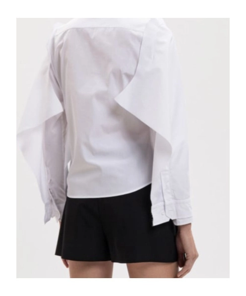 Vetements Long-sleeve Shirt With Stand-up Collar And Layered Design
