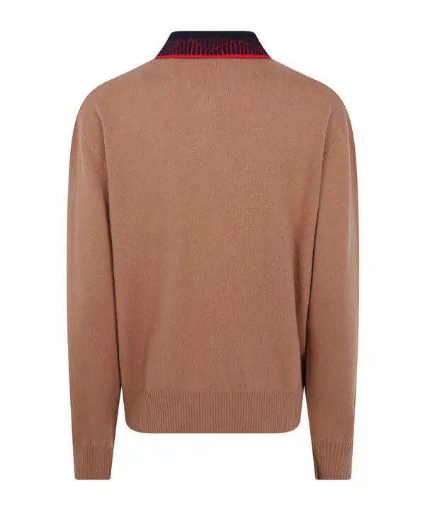 N.21 Long-sleeve Knitted Polo Shirt