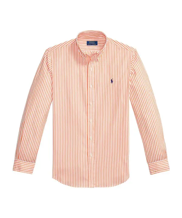 Polo Ralph Lauren Striped Long-sleeve Shirt - Orange