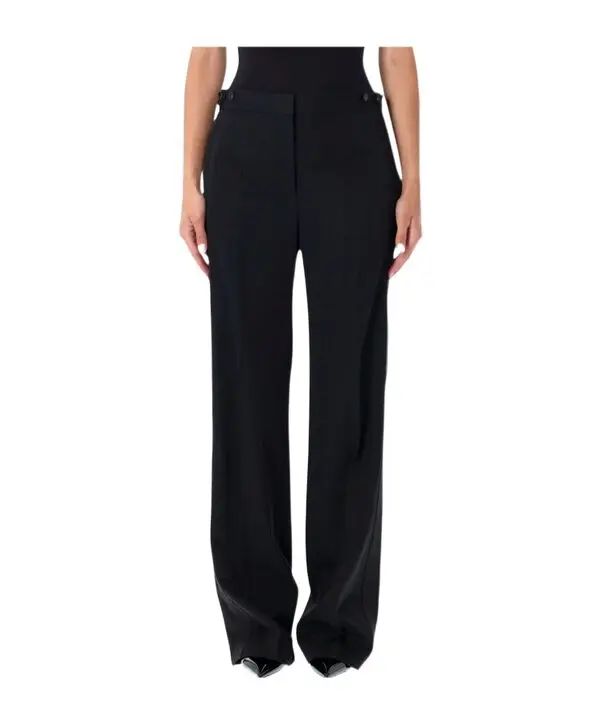 Stella McCartney Wide-leg Casual Trousers - Black