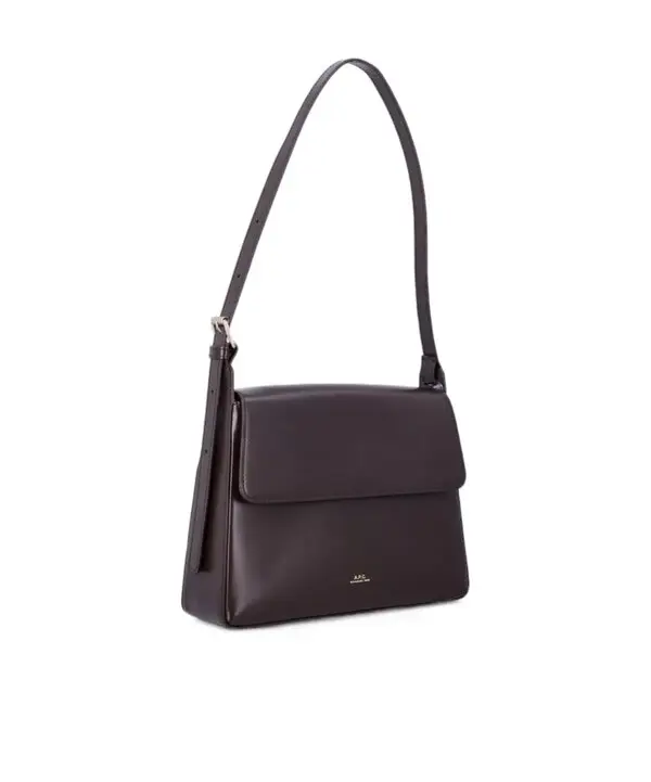 A.p.c. Flap Shoulder Bag - Brown