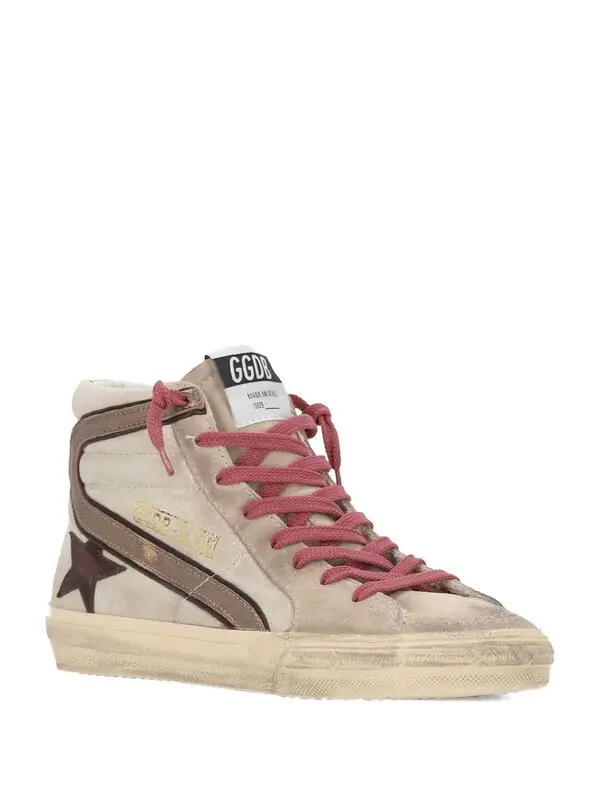 GOLDEN GOOSE Slide Shimmer High-top Sneakers