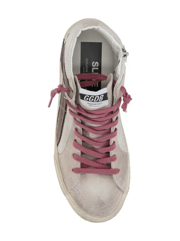 GOLDEN GOOSE Slide Shimmer High-top Sneakers