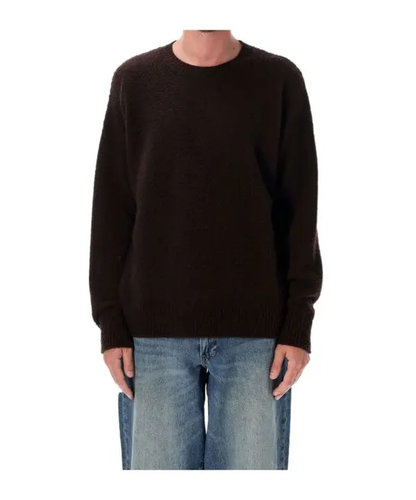 ROBERTO COLLINA Casentino Textured Sweater - Brown