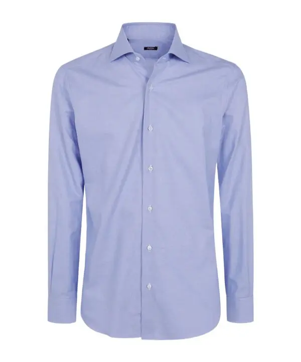 BARBA NAPOLI Long-sleeved Shirt - Light Blue