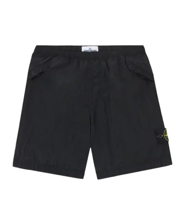 Stone Island Logo Patch Elasticated Waistband Shorts