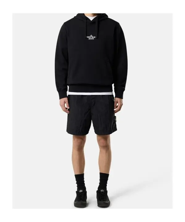Stone Island Logo Patch Elasticated Waistband Shorts