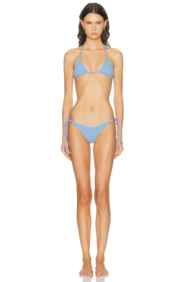 CARO LUNA Kira Bikini Set - Blue