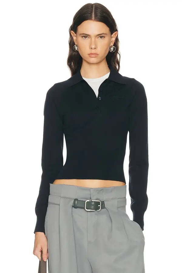 Givenchy Long Sleeve Polo Top
