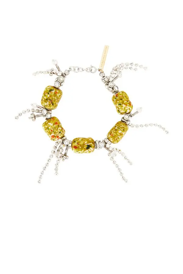 Dries Van Noten Handmade Strass Fringed Bracelet