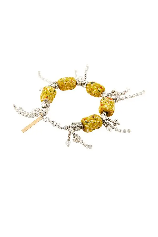 Dries Van Noten Handmade Strass Fringed Bracelet