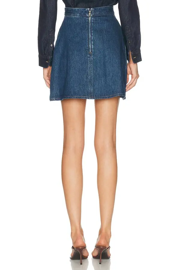 Givenchy Mini Denim Skirt - Medium Blue