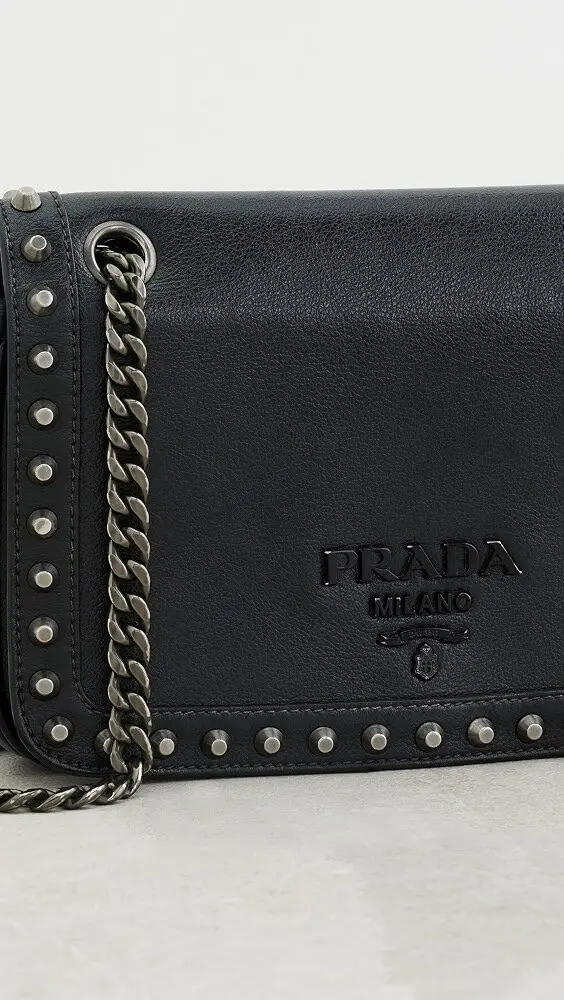 Shopbop Prada Calf Leather Chain Shoulder Bag